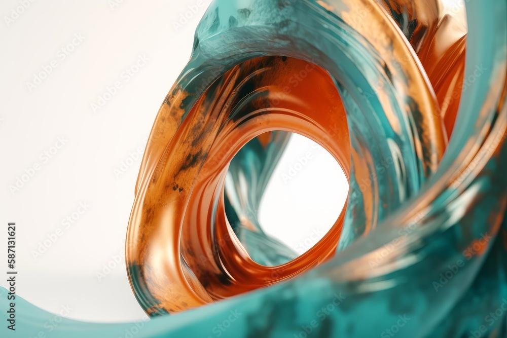 Modern Minimalist Industrial Design in Rust Orange and Teal Blue: A ...