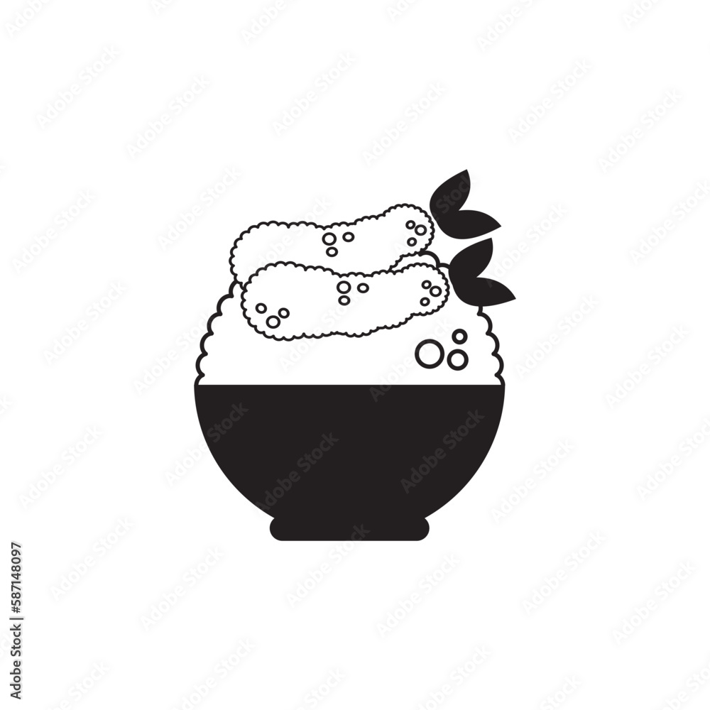 Tempura icon for app web logo banner poster icon - SVG File Stock ...