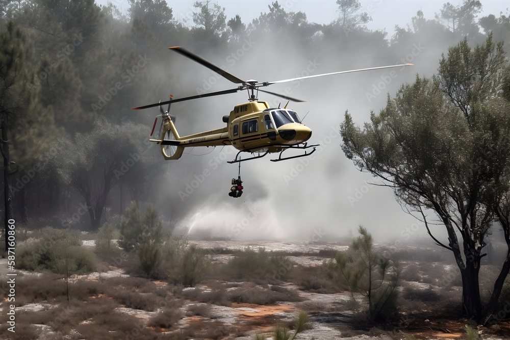 Heroes in the Sky: A Captivating Photo of I-RUFA Eurocopter AS 350B3 ...