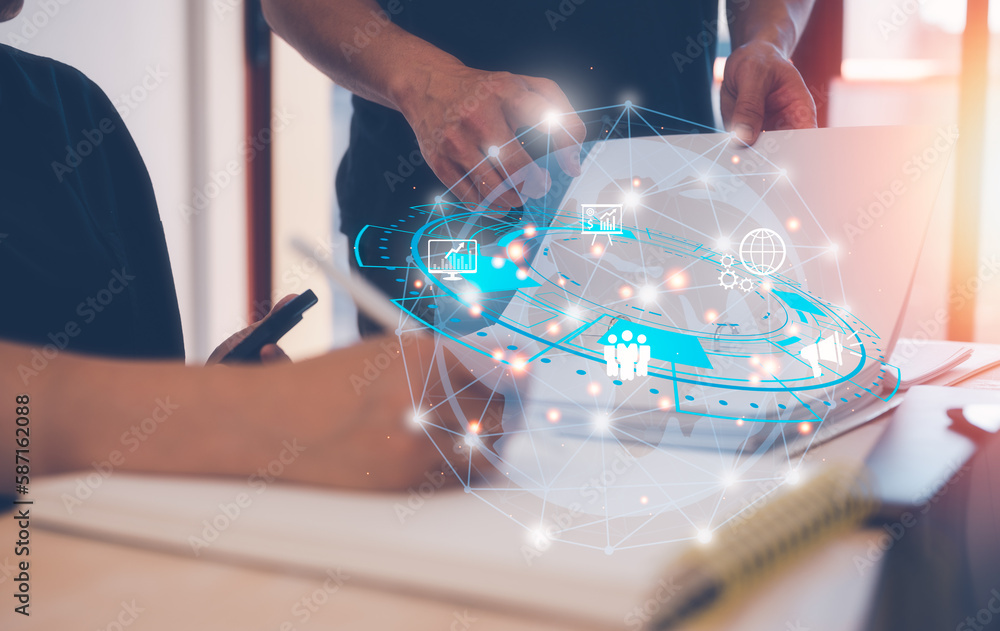 Foto de Digital transformation technology strategy, IoT, internet of ...