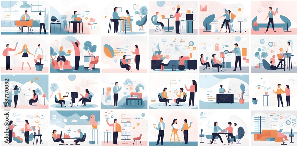 Corporate Life: A Comprehensive Collection of Scenes Illustrating ...