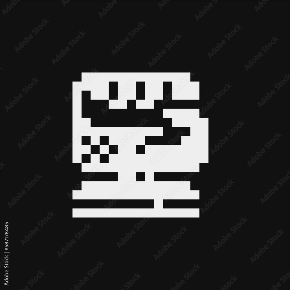 Vetor de Boxing glove emoji, pixel art style icon. Achievement logo. 1 ...