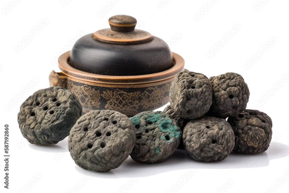 Chinese Moxa on transparent background. Chinese herbal medicine ...