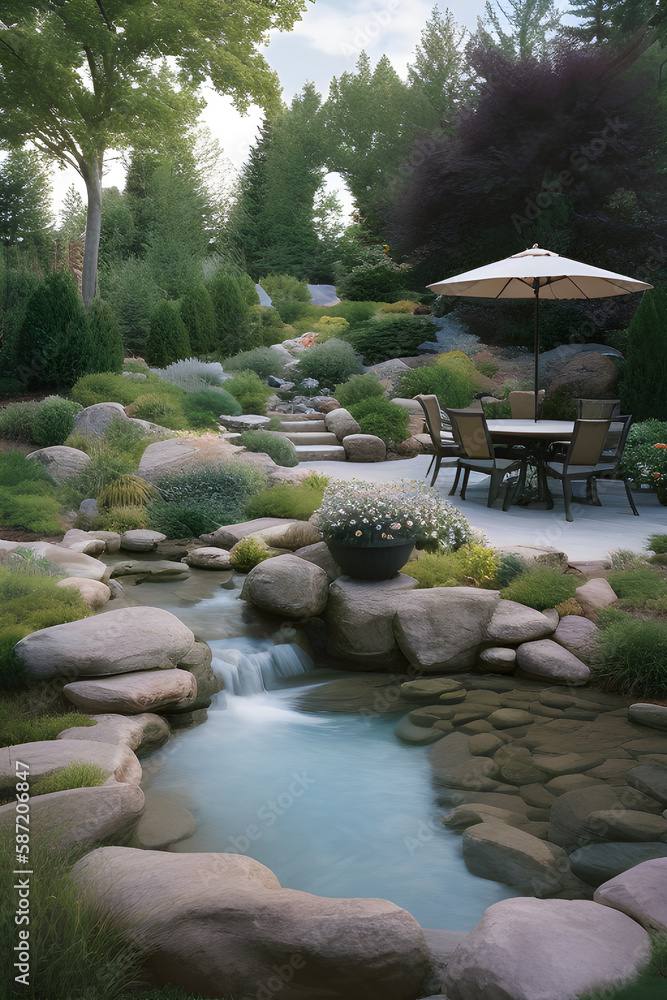 Creating a render of a non-existing garden ideas for landscape design ...