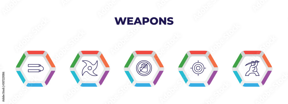 editable outline icons with infographic template. infographic for ...