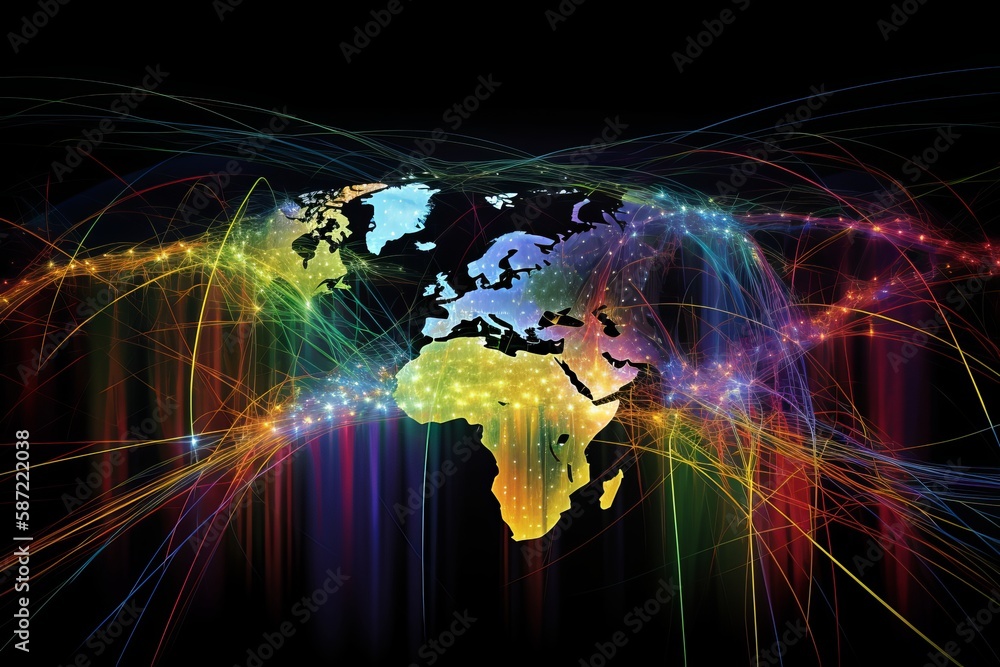 Global Business in Motion: A Captivating Image of Interconnected Cities ...