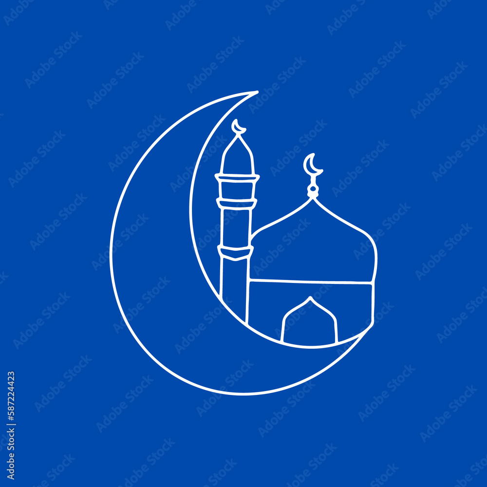 Islamic logo mosque. Islamic logo. Islamic design. lighthouse icon ...