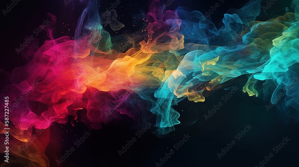 An award-winning, ultra-detailed smokey explosion, masterfully crafted ...