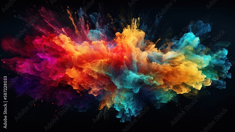 Ilustrace „An award-winning, ultra-detailed smokey explosion ...