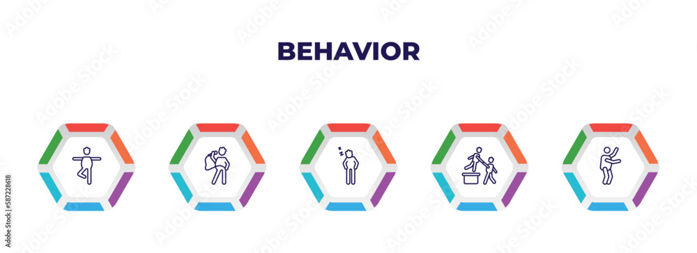 editable outline icons with infographic template. infographic for ...