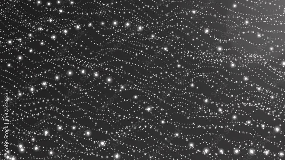 Animation abstract Wavy white digital particles wave, Abstract Colorful ...