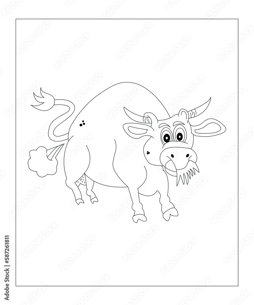 Farting Animals Coloring Page Hilariously funny coloring book of ...