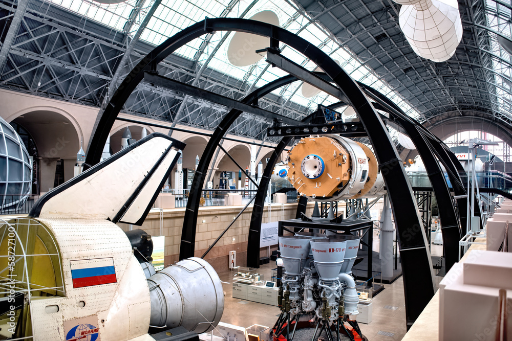 Model of the space shuttle Buran in the Space Museum in Moscow: Moscow ...
