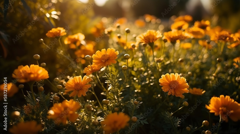 Stunningly Beautiful Flowers in Natural Sunlight: A Super Realistic Image with Vibrant Colors ...