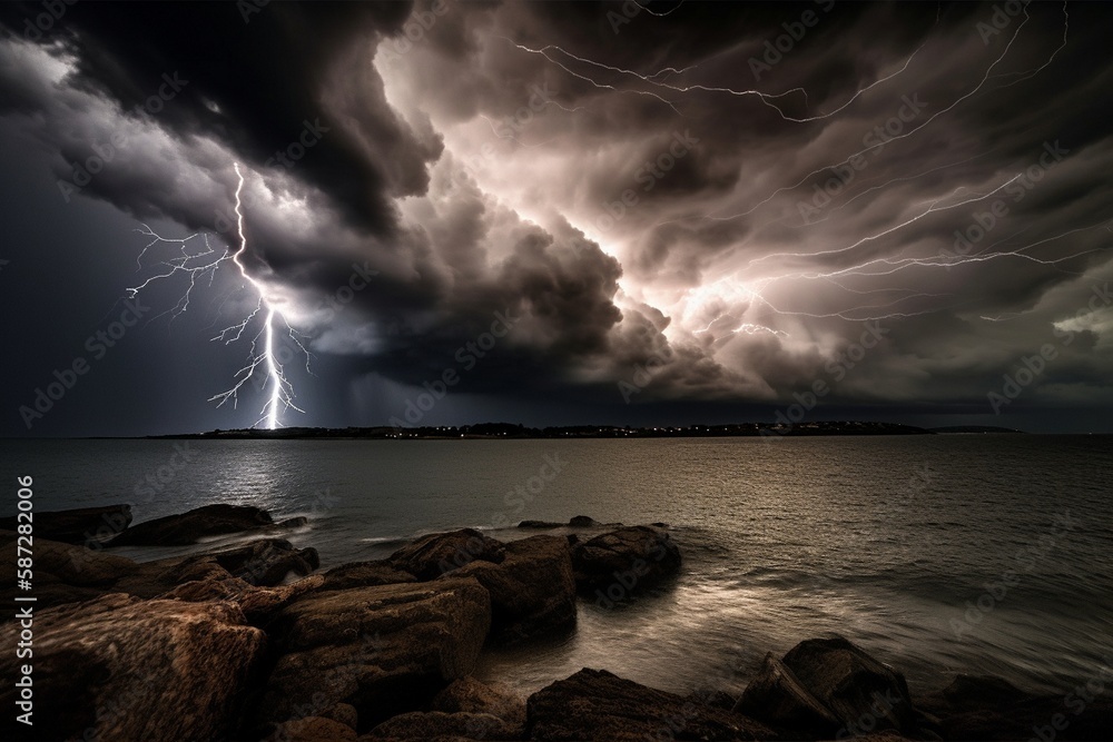 Storm Clouds At Sea Wallpaper
