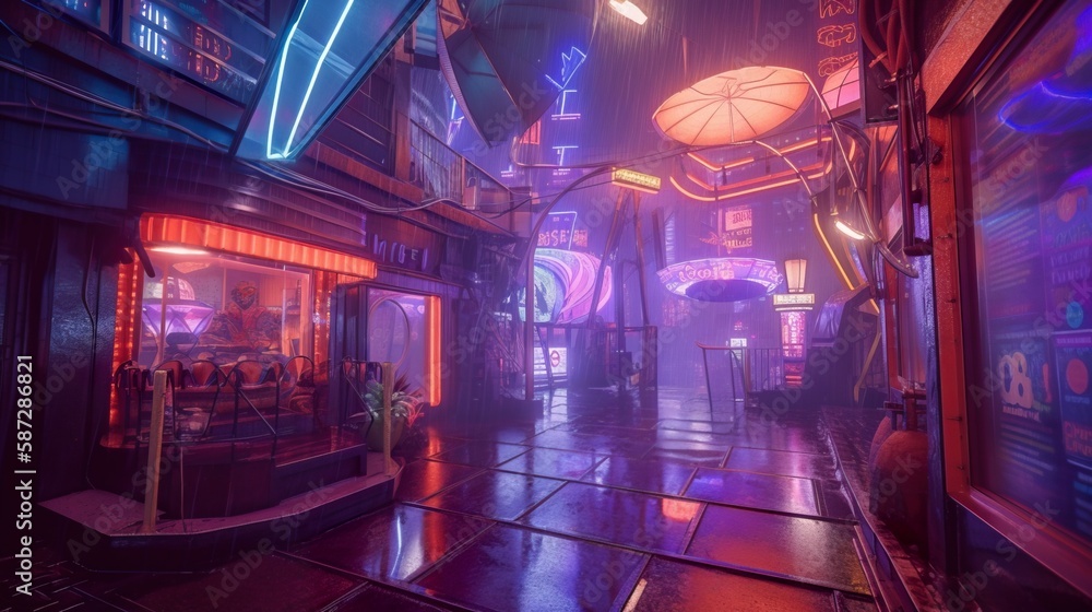 Neon Lights City Wallpaper