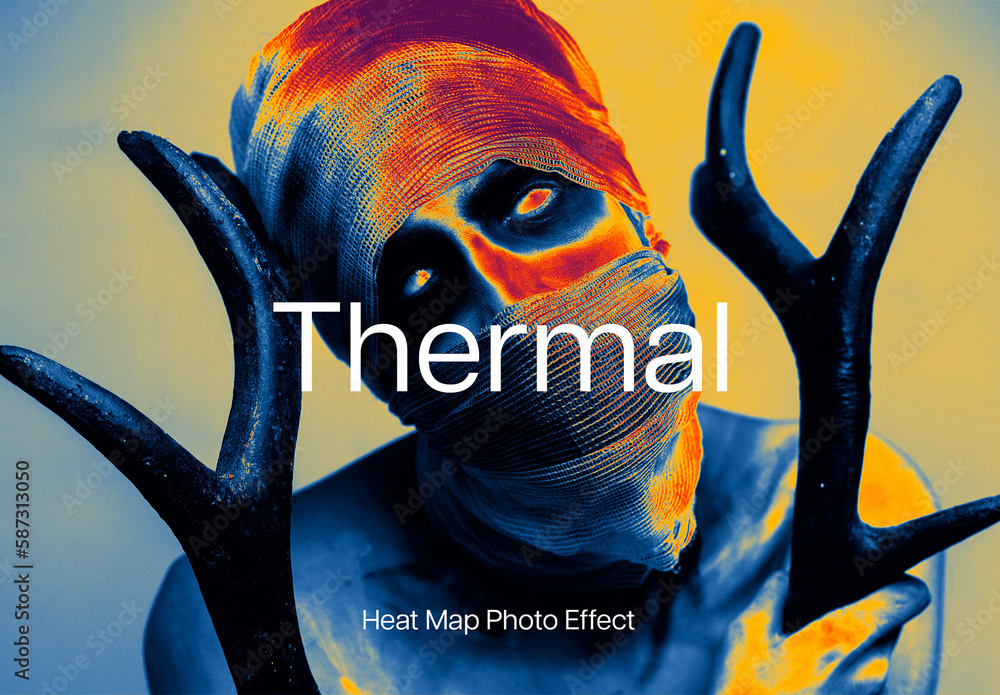 Hit Map Photo Effect Mockup Stock Template | Adobe Stock