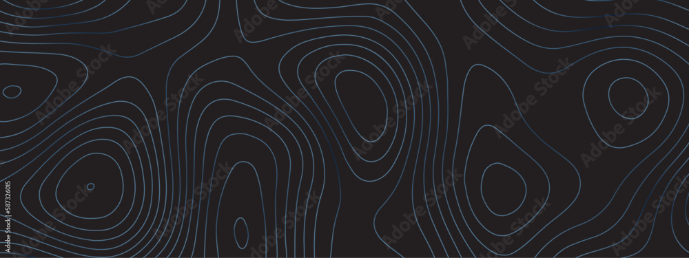 Topographic contours map background. Topography geographic lines ...