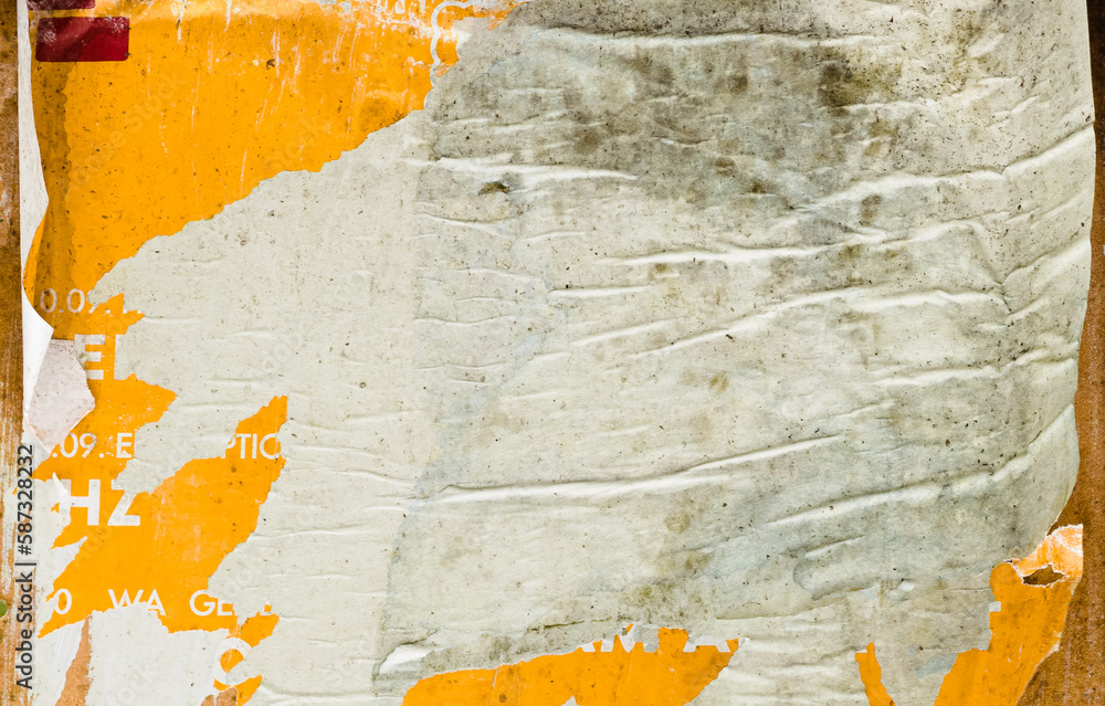 wet weathered street poster texture outside, torn paper surface, your ...