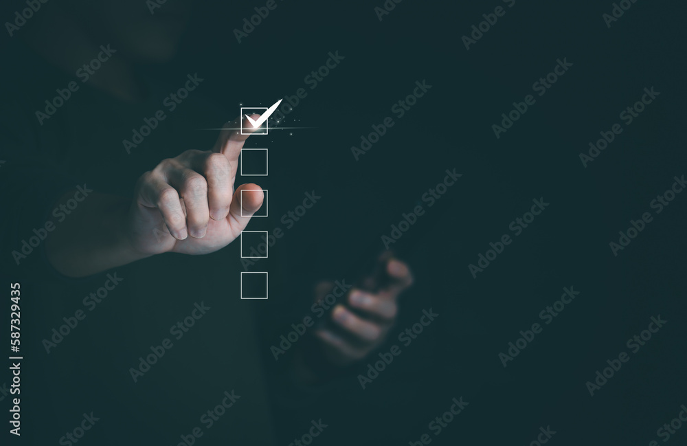 Satisfaction survey concept and customer service, using digital media ...