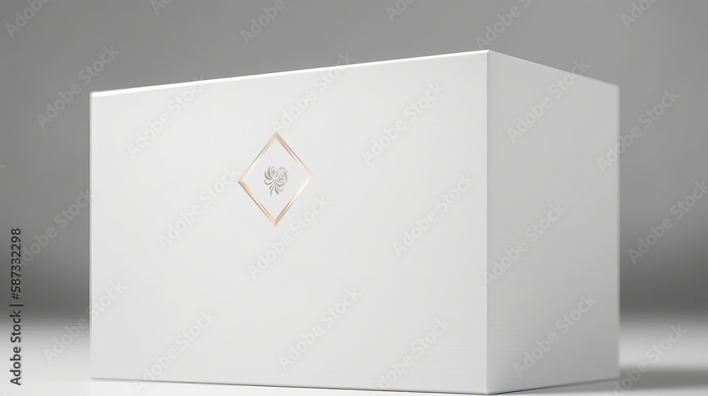 White big carton product box set mockup for a big product, Premium ...