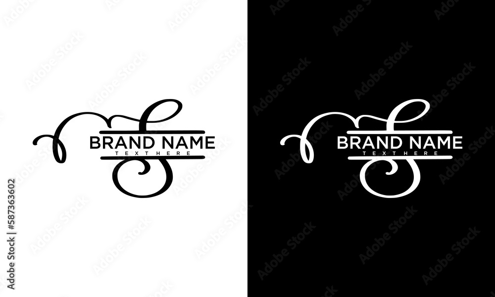 logo design letter S script luxury modern logo Stock Vector | Adobe Stock