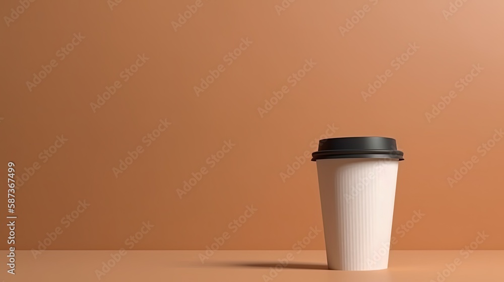 paper cup of coffee with space background, Mockup paper coffee coffee ...