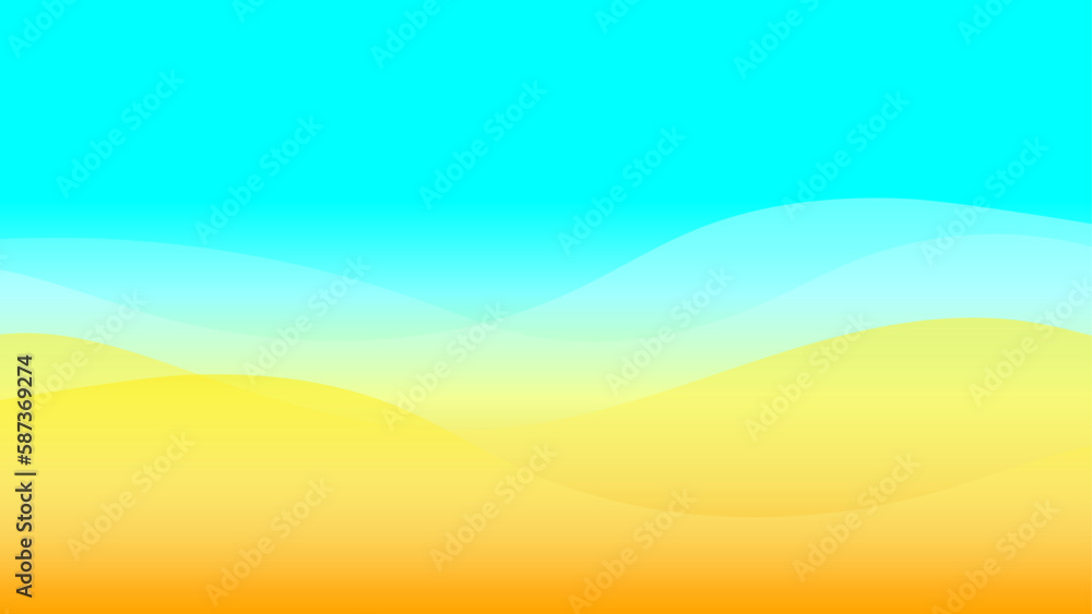 Abstract beach background for design, gradient with summer colors and ...