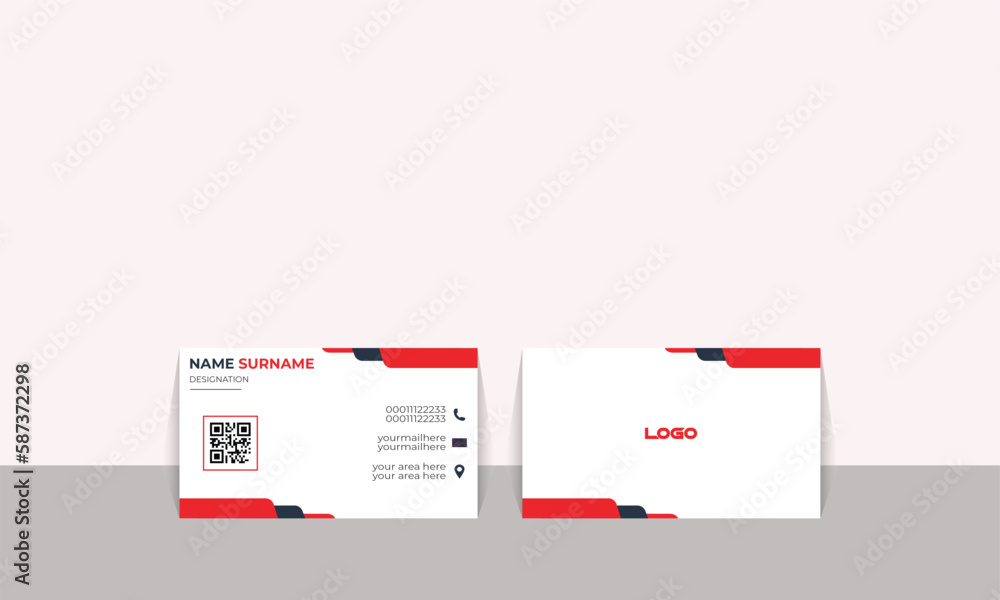 Simple business card design . Double sided creative business card ...