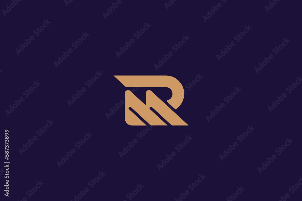 RM letter with typography brand logo design, rm lettering, rm icon, rm ...