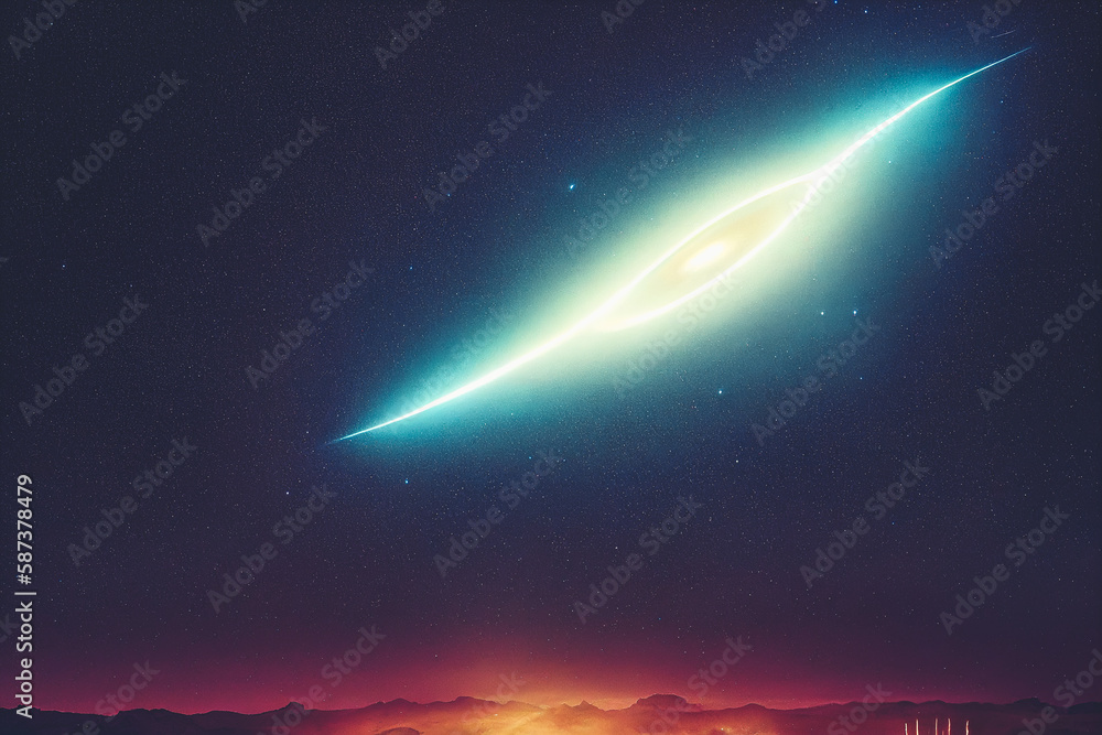 Splendid scenic outer space vibrant color starry galaxy universe in ...