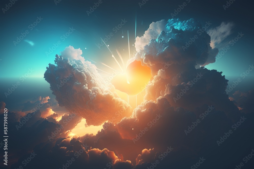 Ultra-Realistic Clouds and Sun Rays in 4K: A Surreal and Dramatic ...