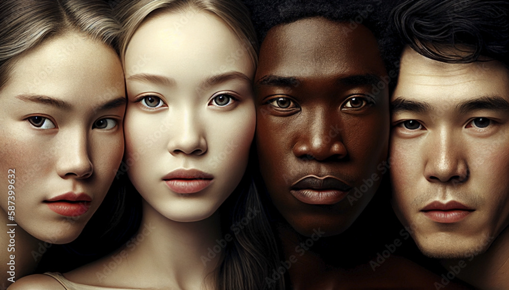 Celebrating diversity and unity: a powerful portrait of four friends ...