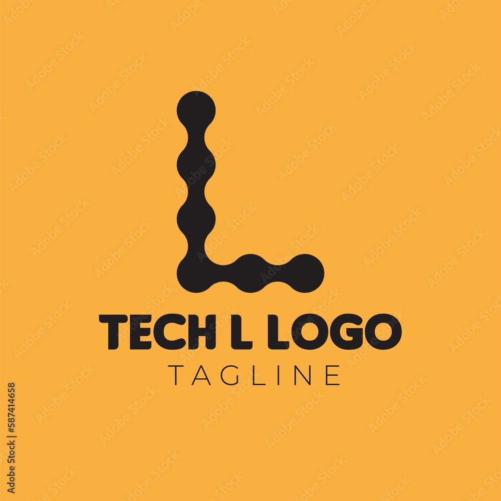 Tech L Logo, L Tech Logo, L Logo, Tech Logo, Black L logo, Black Logo ...