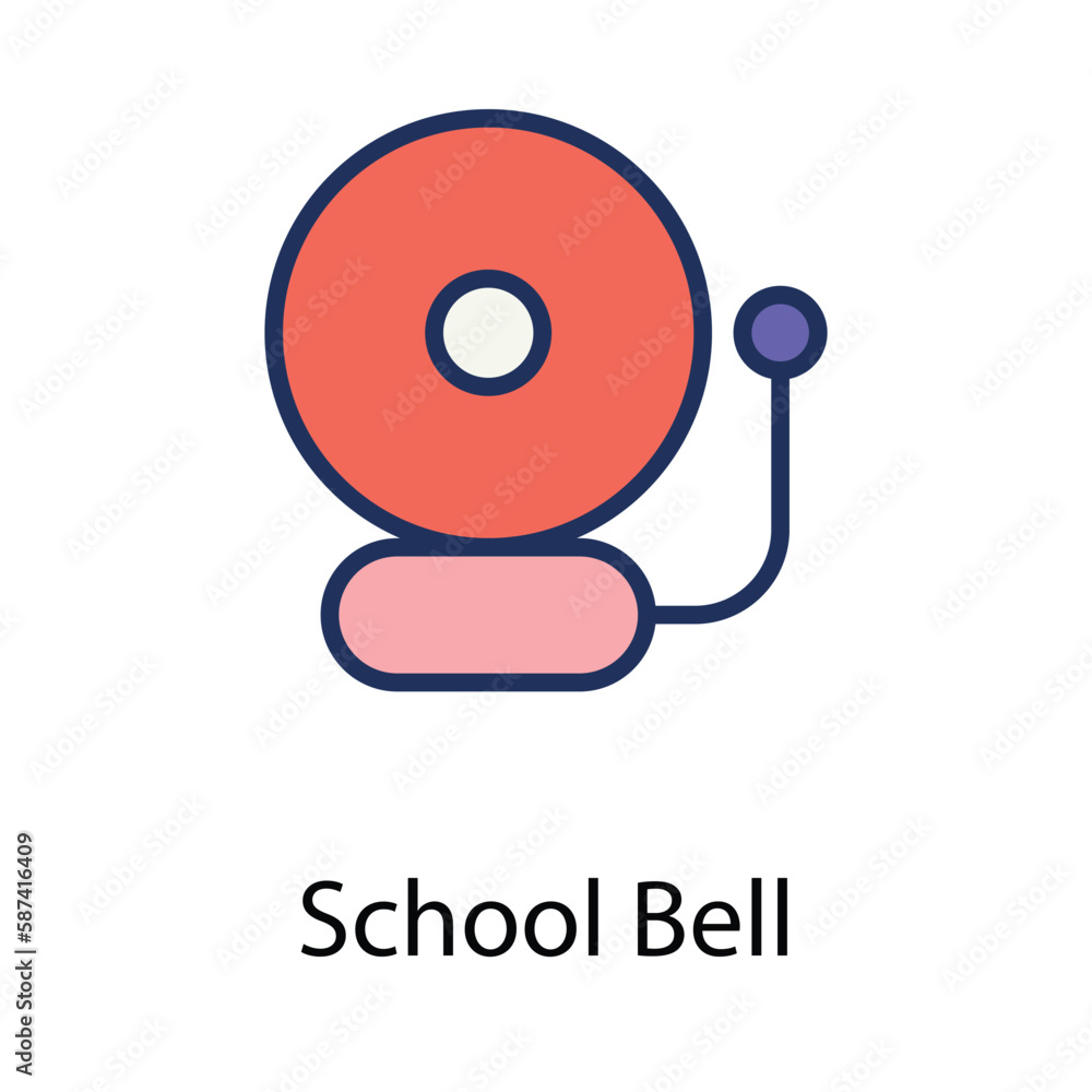 School Bell icon. Suitable for Web Page, Mobile App, UI, UX and GUI ...