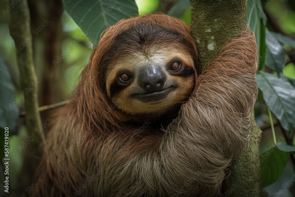 A wonderful depiction of a chilled animal in the Costa Rican Rainforest ...