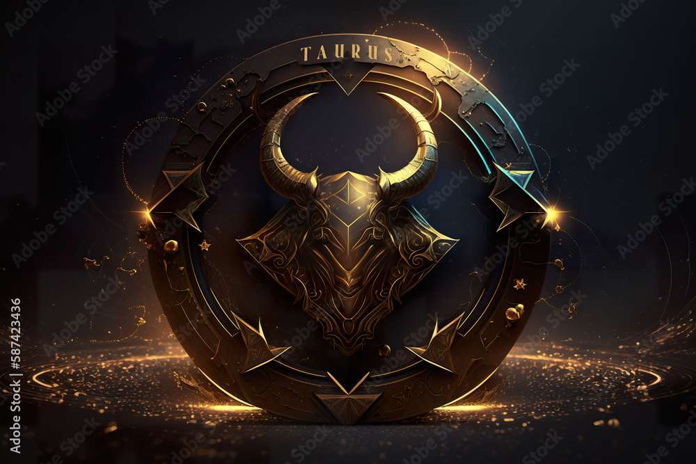 Taurus zodiac sign horoscope symbol magic astrology taurus in fantastic ...