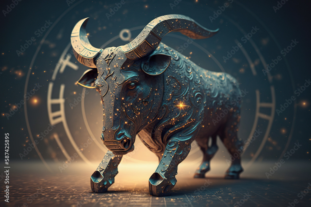 Taurus zodiac sign horoscope symbol magic astrology taurus in fantastic ...