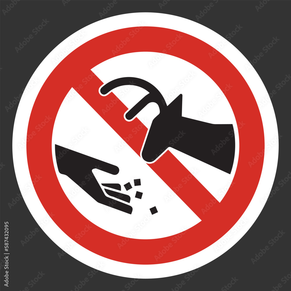 Prohibition Circular Sign Do Not Feed The Wildlife. Do Not Feed The ...