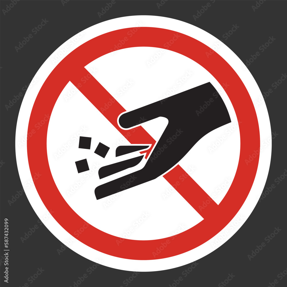 Prohibition Circular Sign Do Not Feed The Wildlife. Do Not Feed The ...