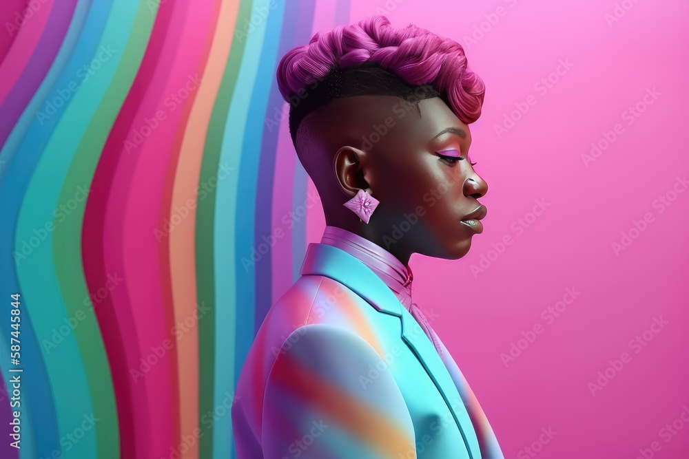 Black or african american fictional (AI) queer, gay or non binary ...