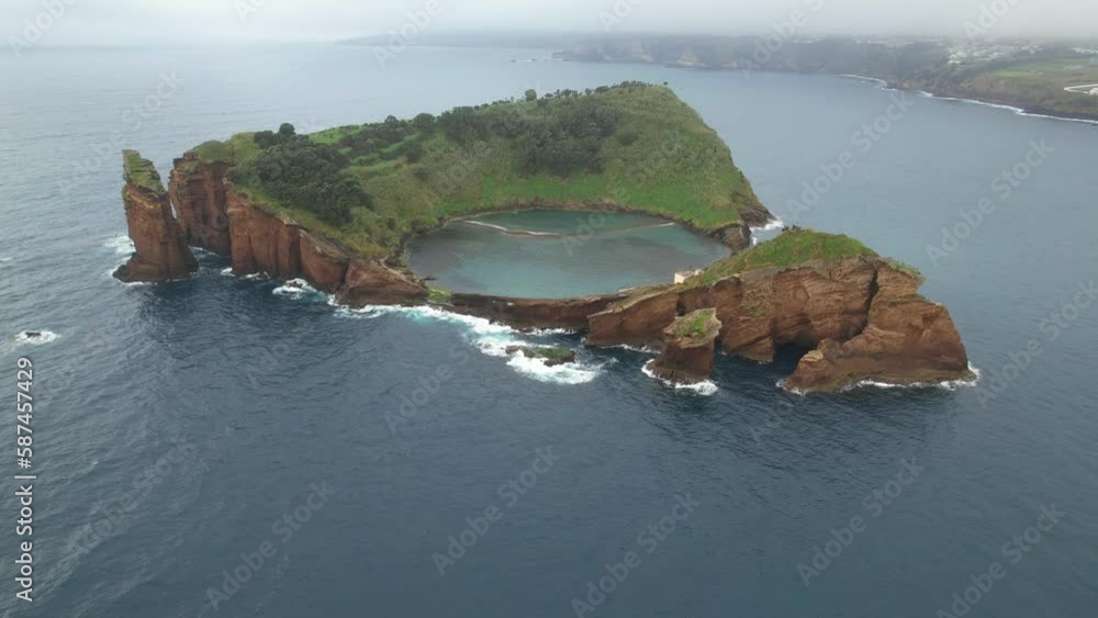 Vila Franca Islet, also known as the Princess Ring is a vegetated ...