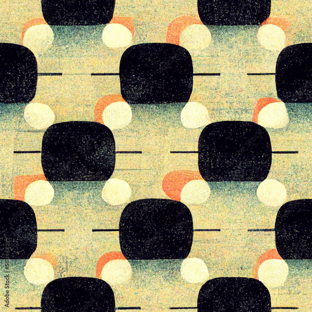 Seamless music notes pattern, continuous musician background, repeating ...
