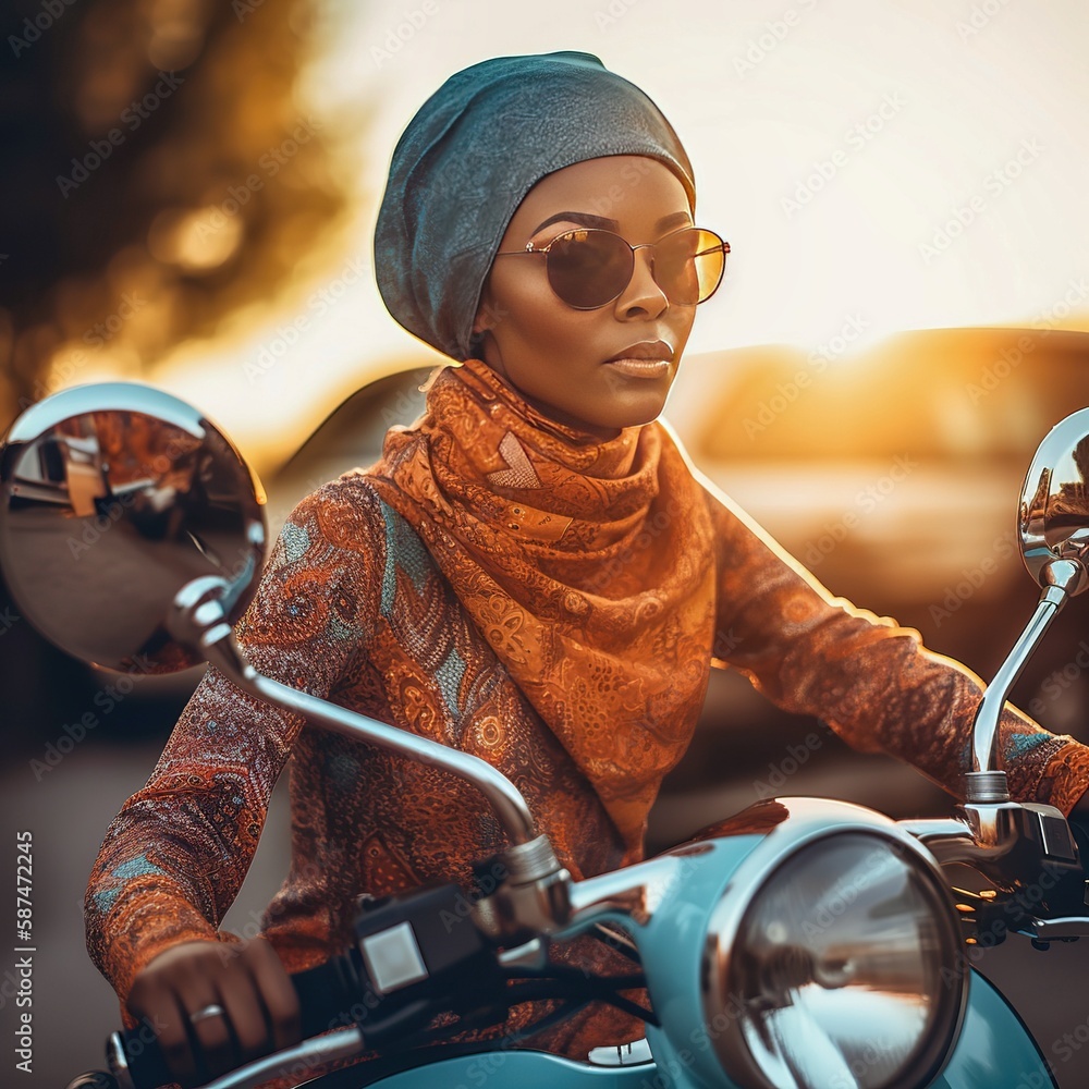 Happy Colors and Groovy Vibes: A Funky Retro Moped Adventure with a ...