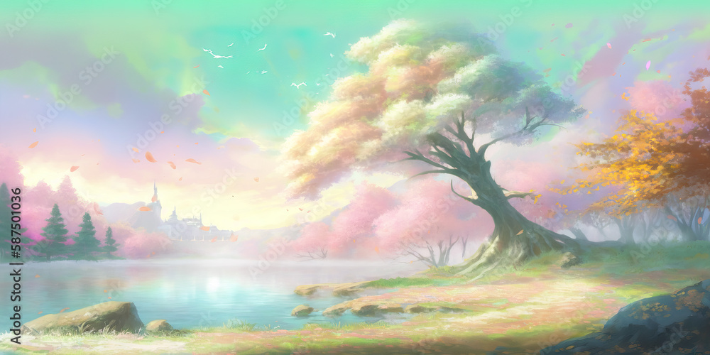 "Harmonia: The Goddess of Harmony and Concord in a Peaceful Scene ...