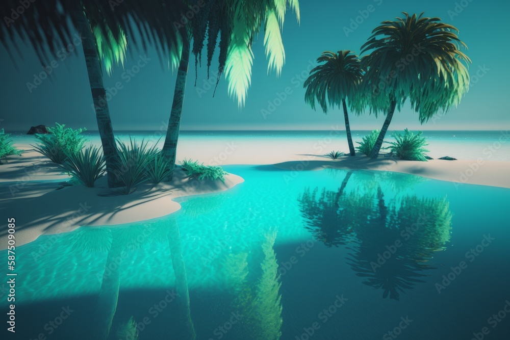 Unwind in Paradise: Surreal 4k Ultra Realistic Beach with Volumetric ...