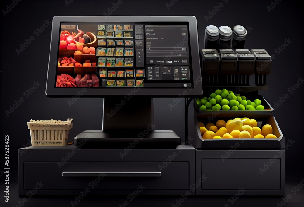 Grocery Cash Register Screen