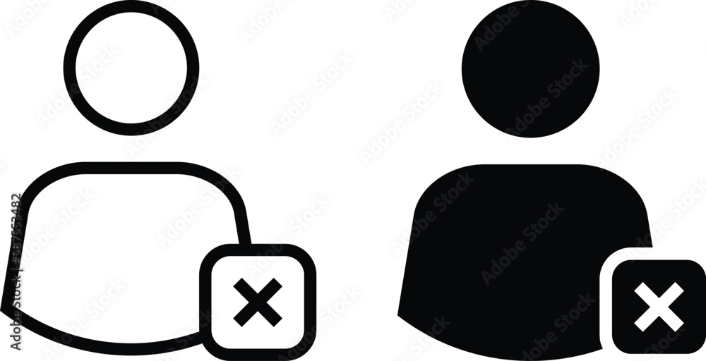 Vettoriale Stock Offline status icon sheet, simple trendy flat style ...