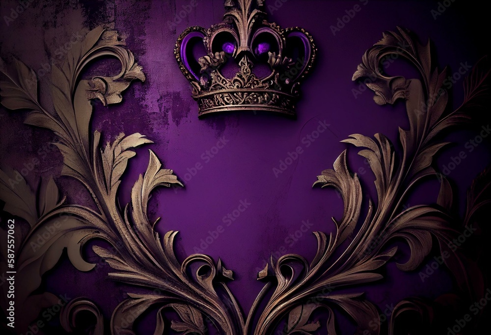 elegant royal purple background with black grunge vignette borders ...