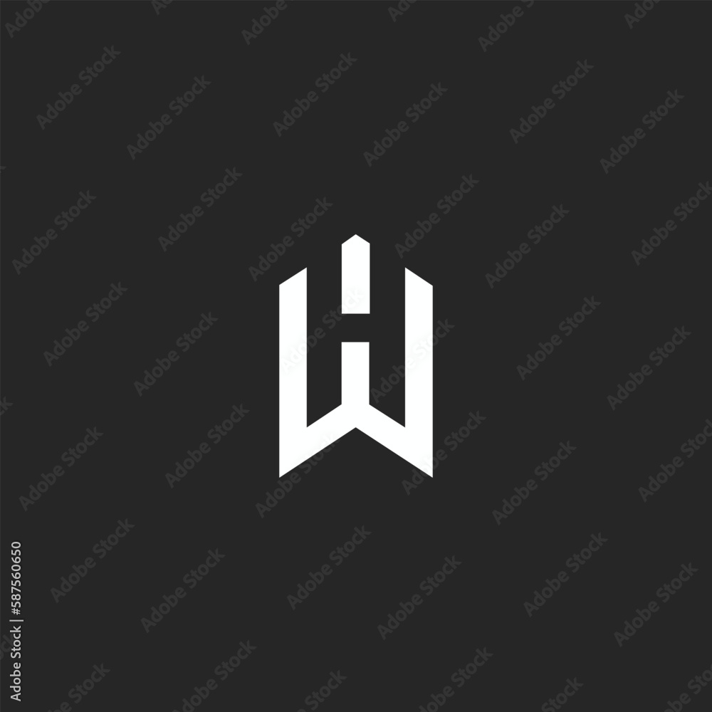 modern creative WH logo designs Stock Vector | Adobe Stock